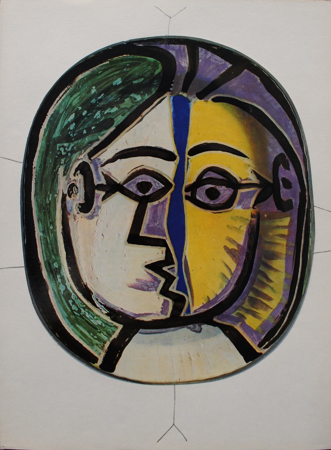 Pablo PICASSO : the Kiss - LITHOGRAPH - Still Life Madoura Plate, 1948 ...