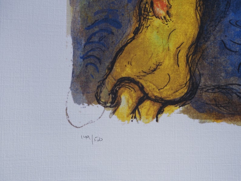 Marc CHAGALL : Moise and the Cross of the Red Sea Signed and | Etsy Canada