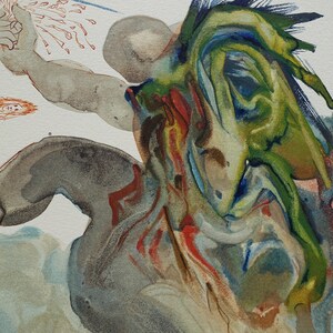 Salvador DALI: Inferno 31, the Giants, Original Engraving, DIVINE ...