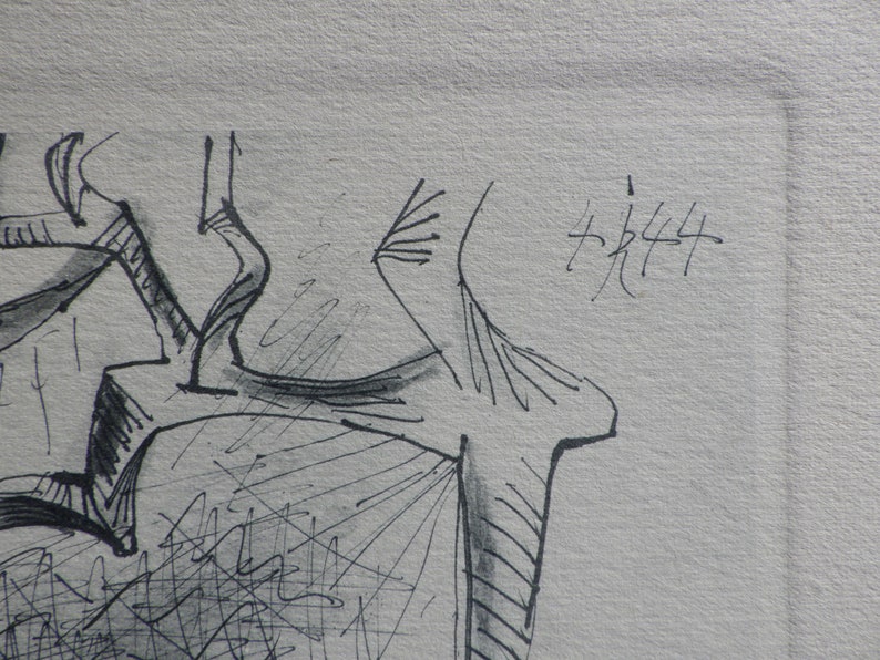 Pablo PICASSO - the Old Dead Tree - Original Etching, 1952 - Etsy