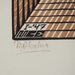 M.C. ESCHER: Metaphysics, Signed Facsimile, 2008, 450 Copies - Etsy