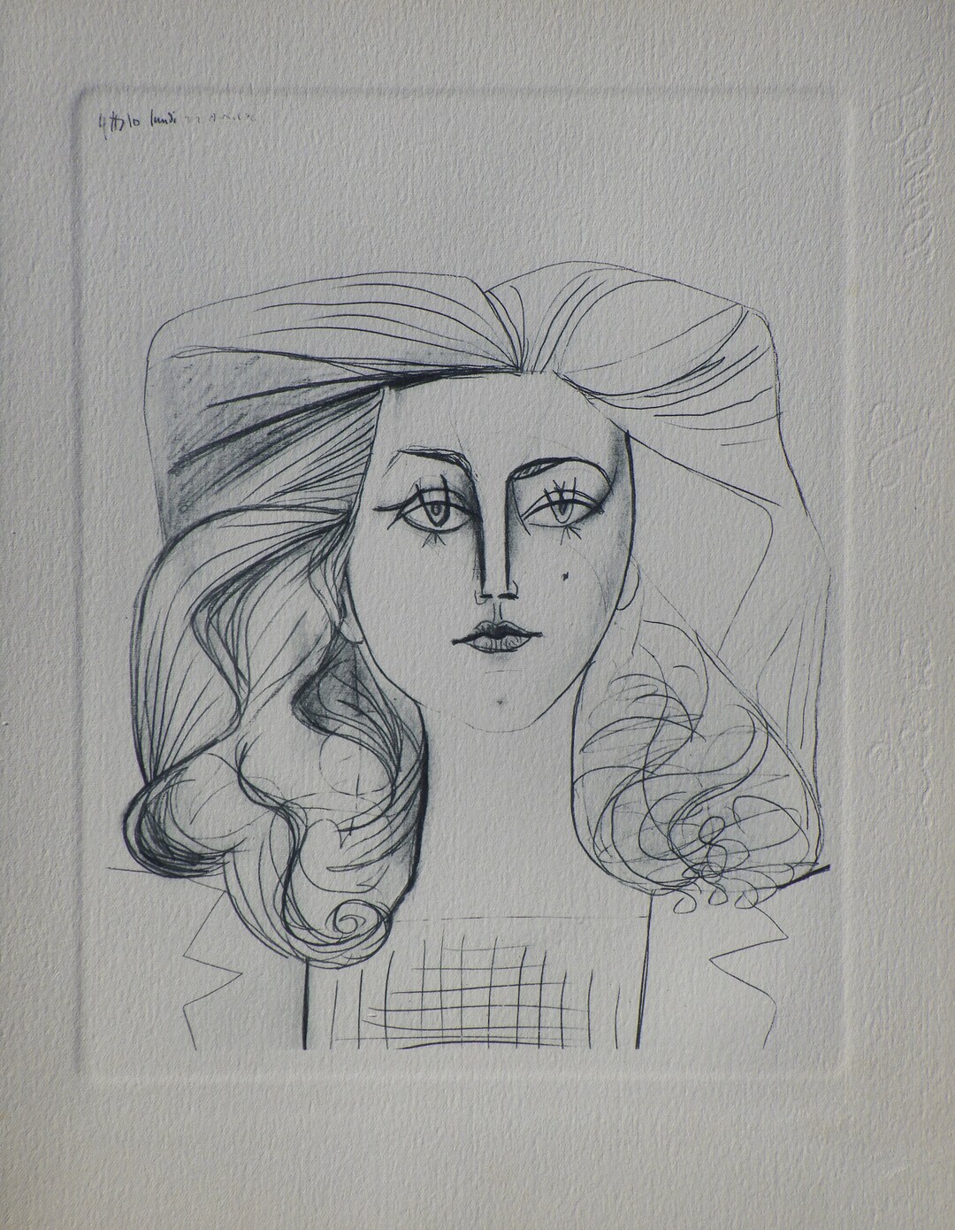 Pablo PICASSO - Portrait of a Beautiful Bourgeois - Original Etching ...