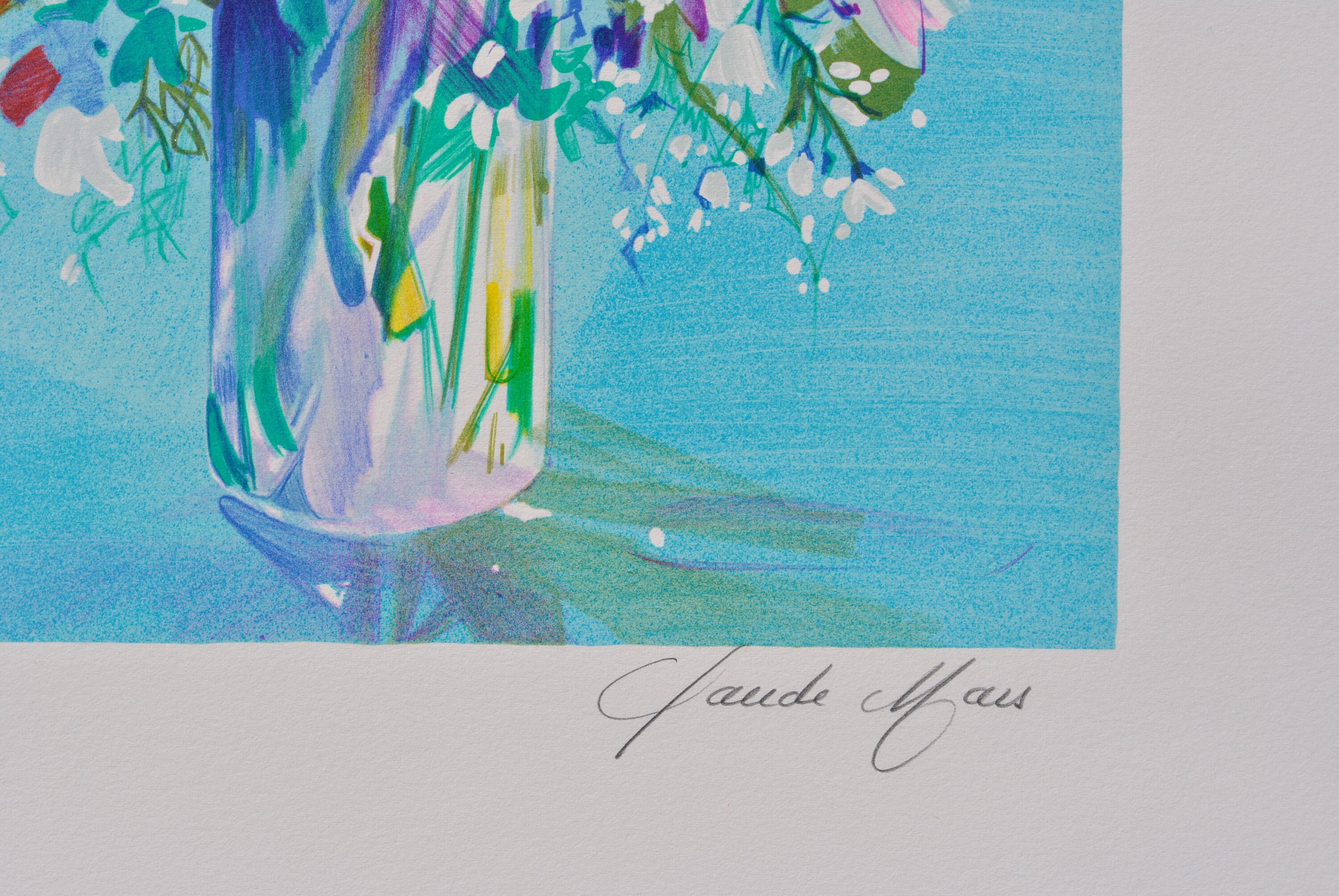 Claude Mars : Flowery Vase Original signed LITHOGRAPH 250 - Etsy.de