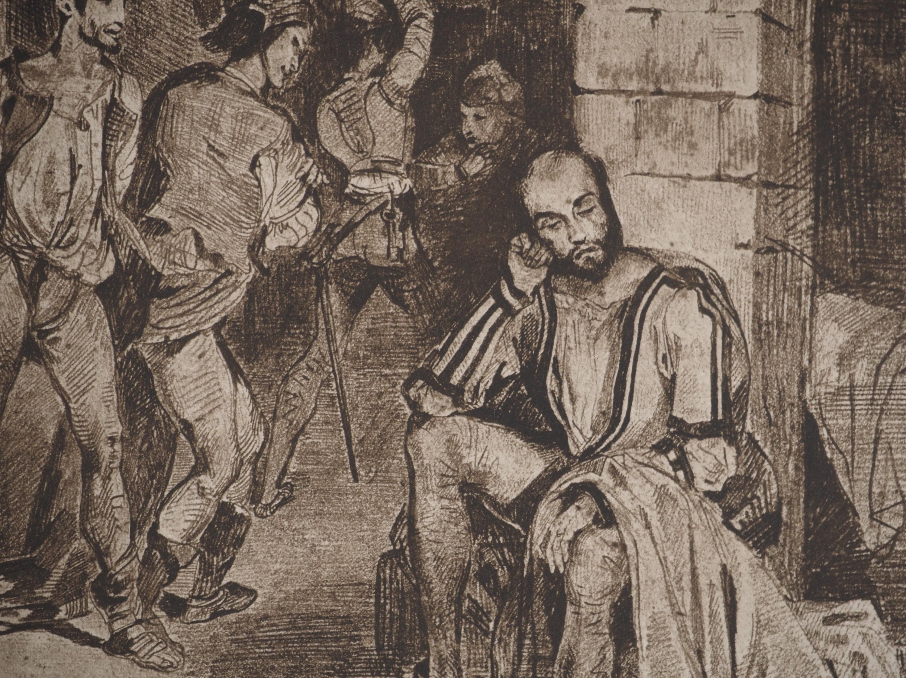 Eugène DELACROIX – Tasso in the Madhouse, Signed Engraving ...