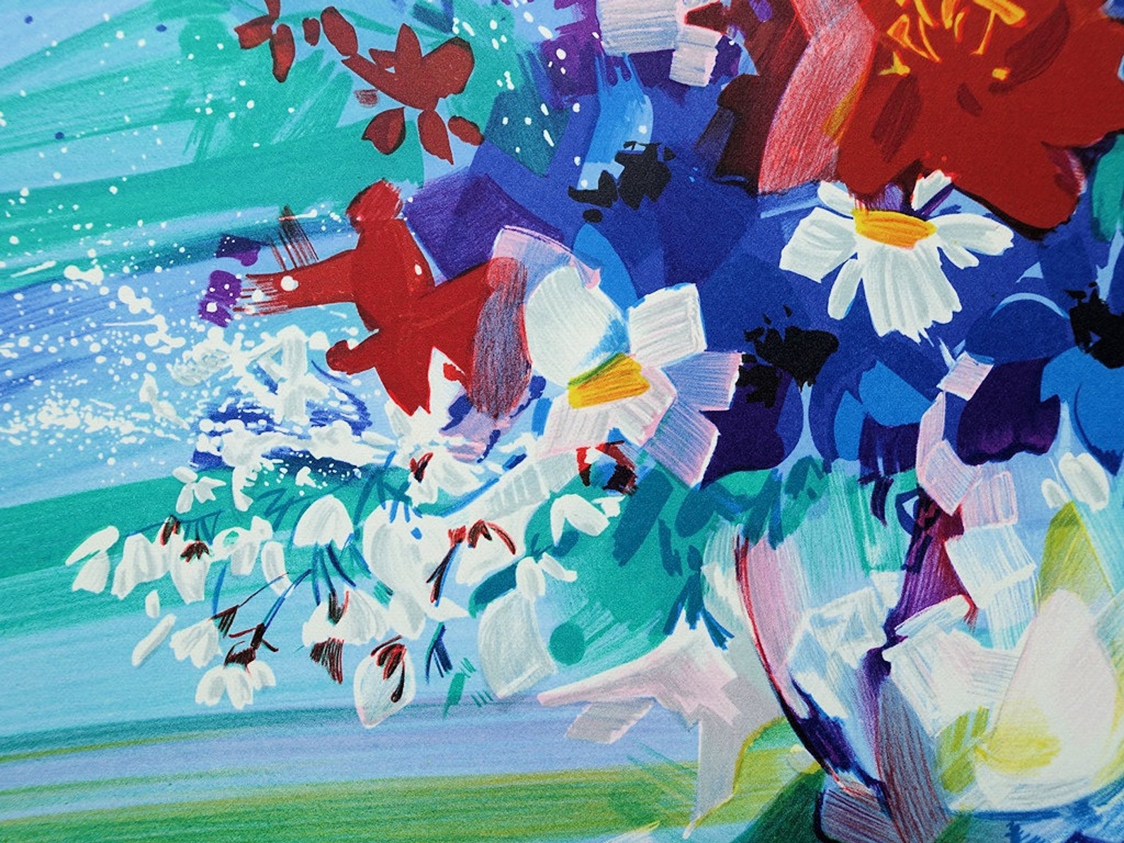 Claude MARS Bouquet of Colours in Summer Original Signed - Etsy