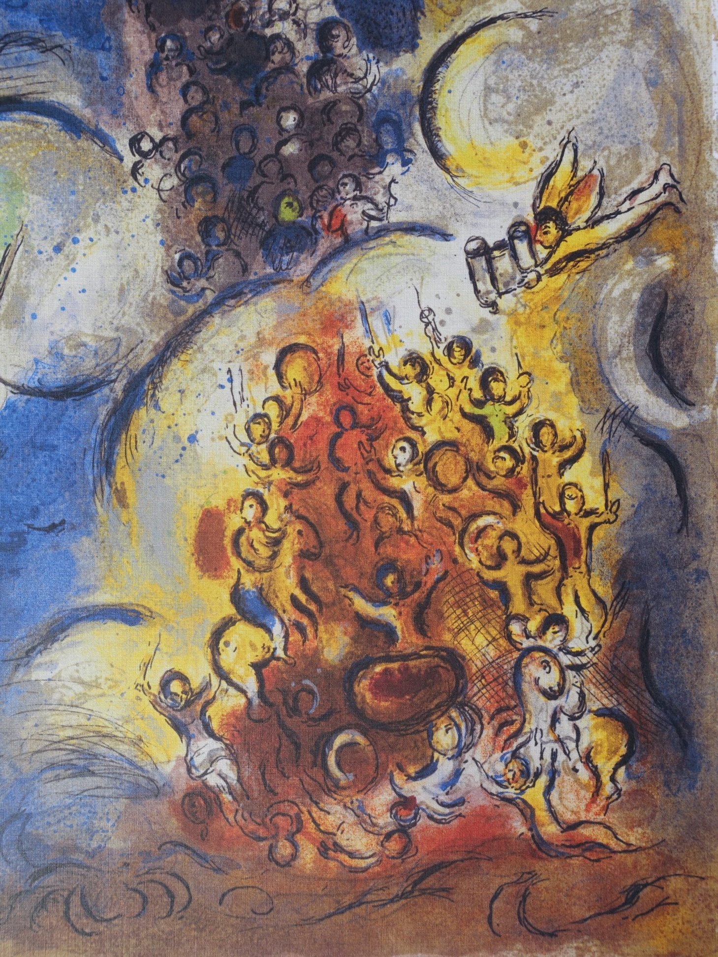 Marc CHAGALL : Moise and the Cross of the Red Sea Signed and - Etsy Canada
