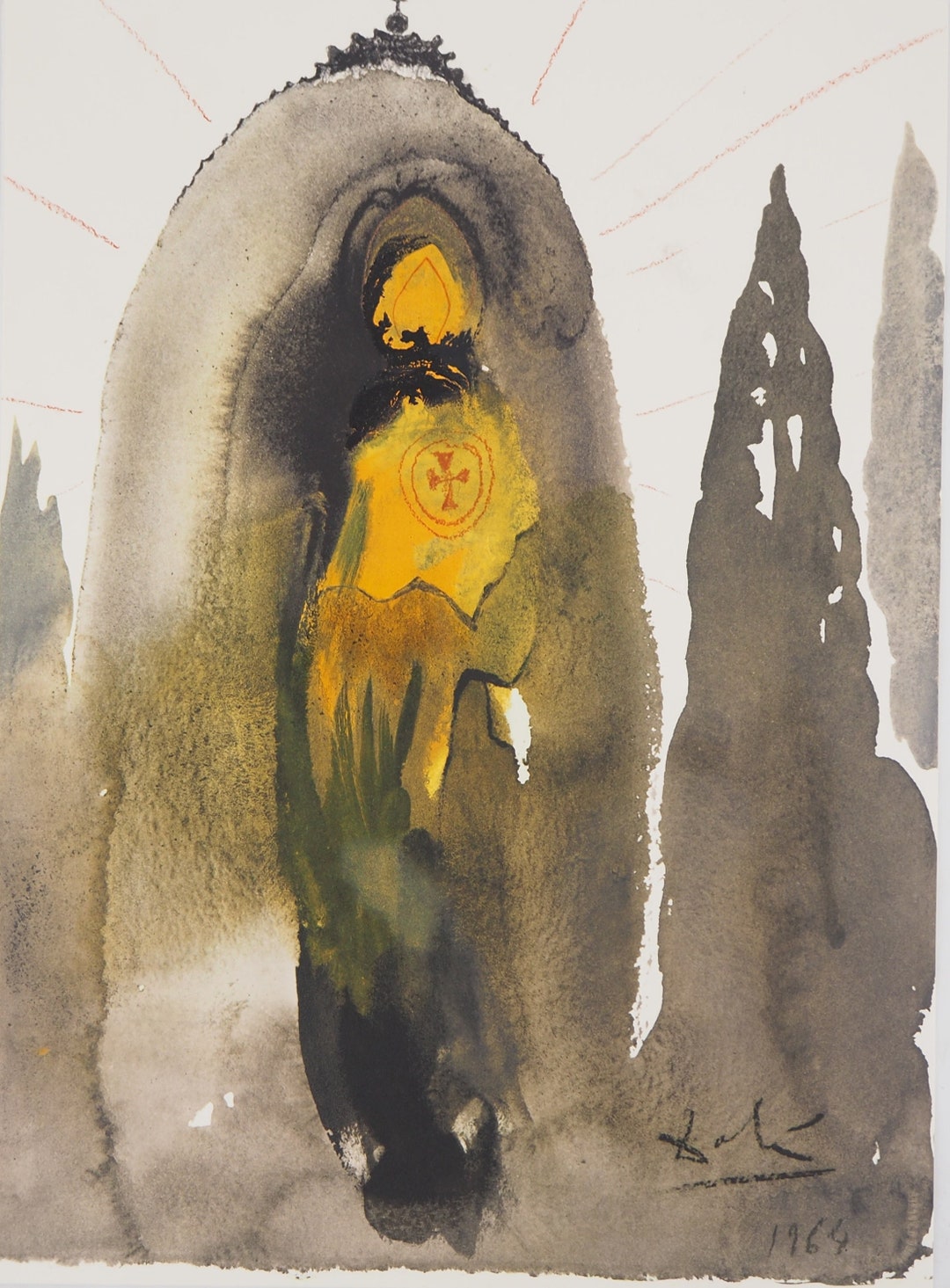 Salvador DALI: the Kingdom of God, Original Signed Lithograph, 1967 - Etsy