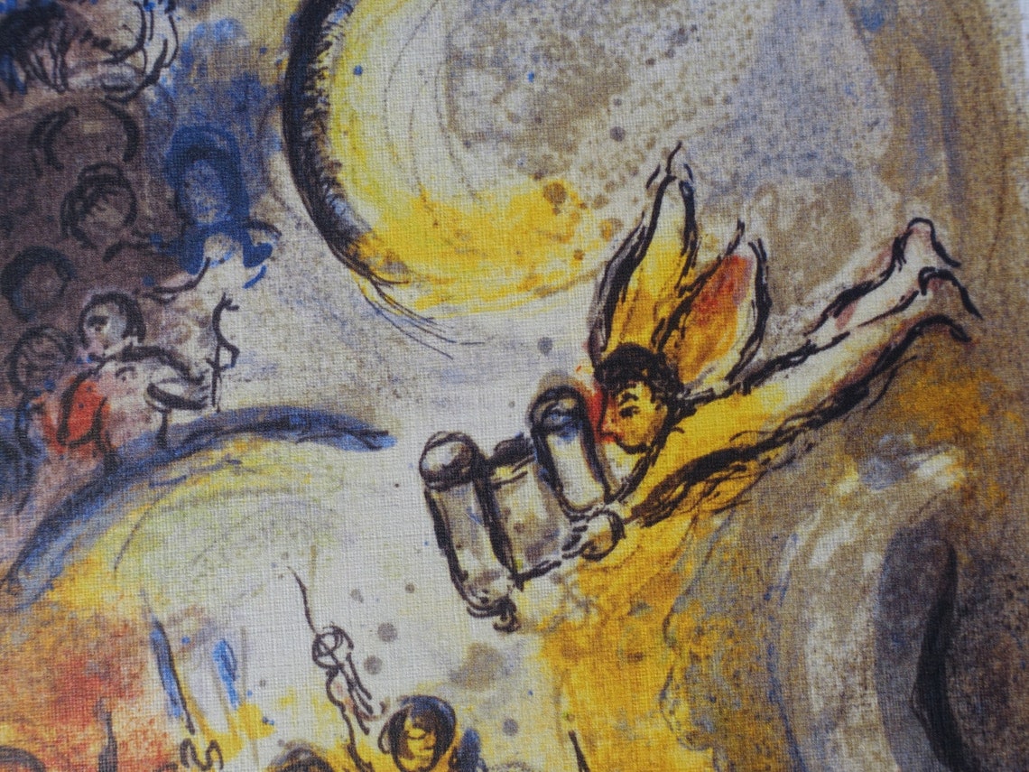 Marc CHAGALL : Moise and the Cross of the Red Sea Signed and - Etsy Canada