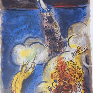 Marc CHAGALL : Moise and the Cross of the Red Sea Signed and | Etsy Canada