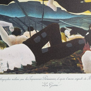 Henri ROUSSEAU : the War, Original LITHOGRAPH Signed and Numbered ,300 ...