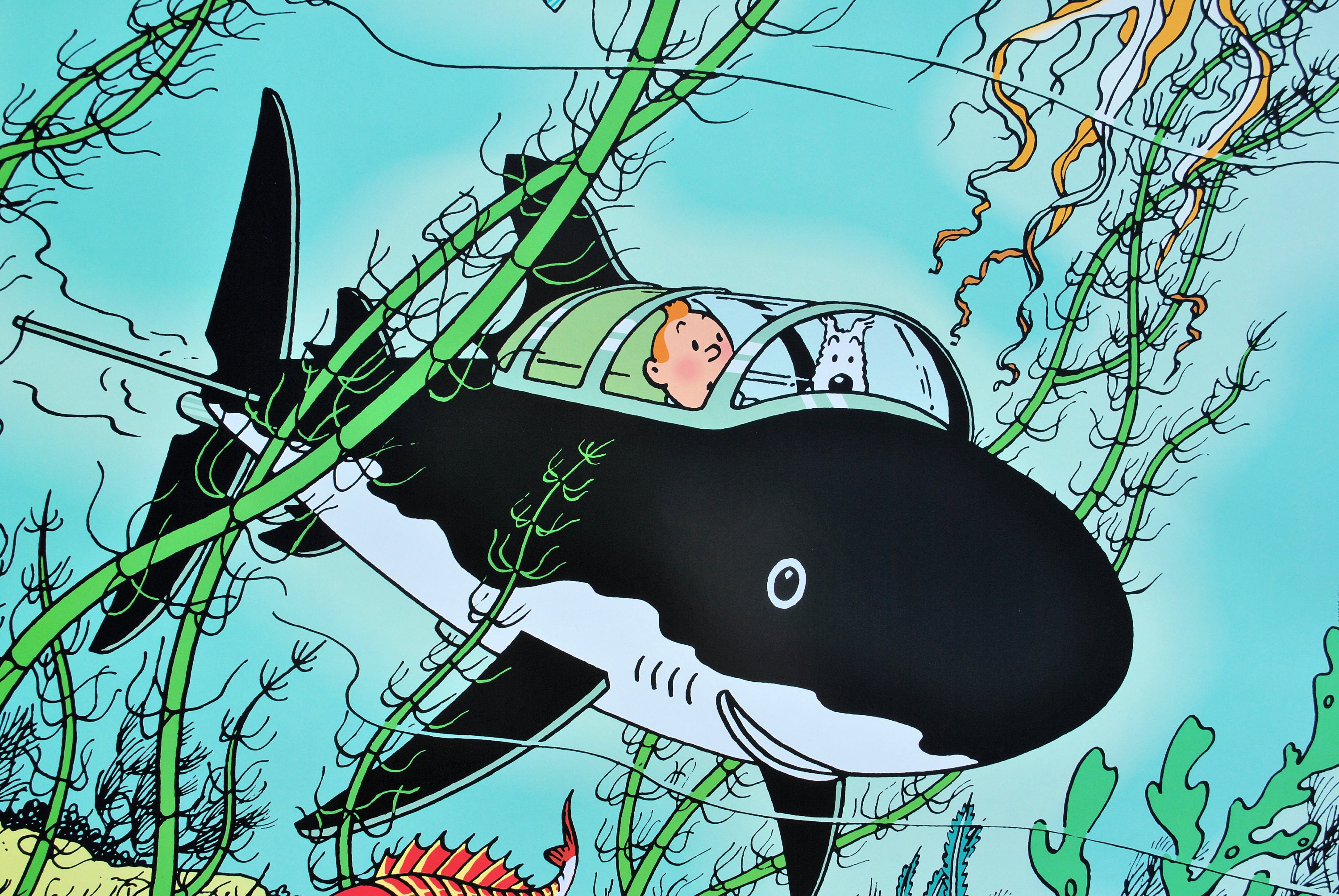 Hergé: Red Rackham's Treasure, Original Poster, Official Edition ...