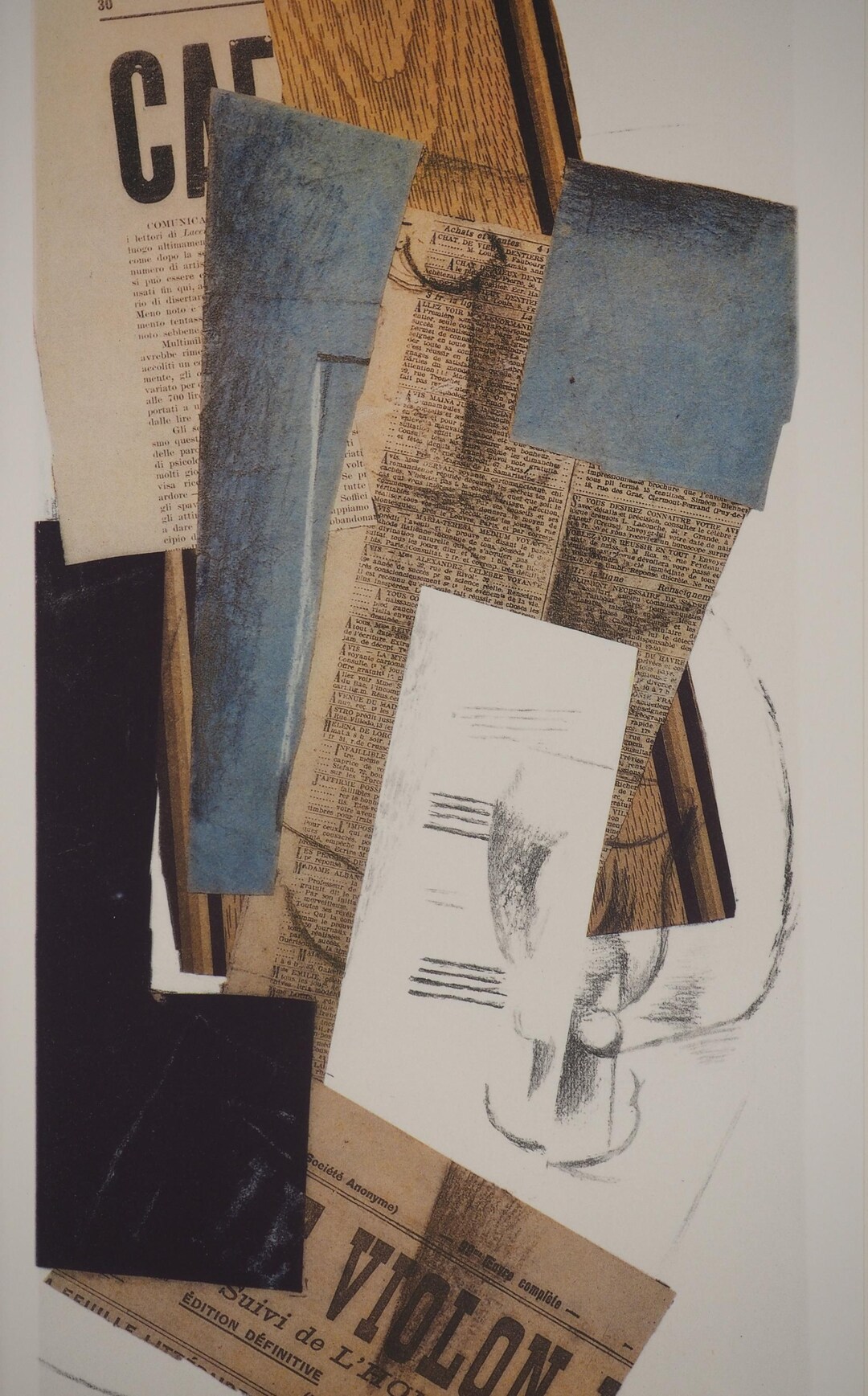 Georges BRAQUE - Violin Collage - Phototype Print - 1962 - Cahiers D ...