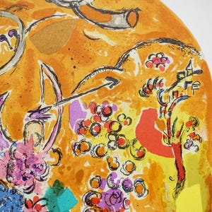Marc CHAGALL: Joseph and the Garden of Eden, Lithograph, 1962 - Etsy