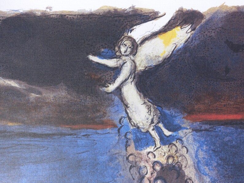 Marc CHAGALL : Moise and the Cross of the Red Sea Signed and | Etsy Canada