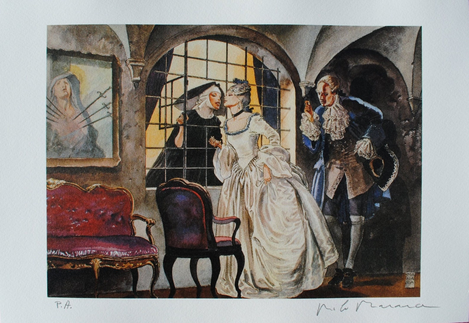 Milo MANARA : Casanova rendez vous secret LITHOGRAPHIE - Etsy France