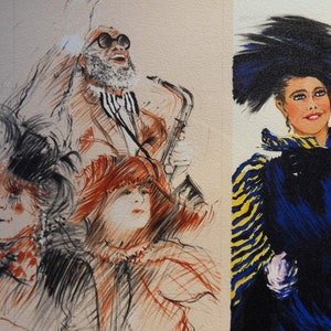 Pierre RISCH : Jazz # Original LITHOGRAPH - Signed and Numbered - 350 ...