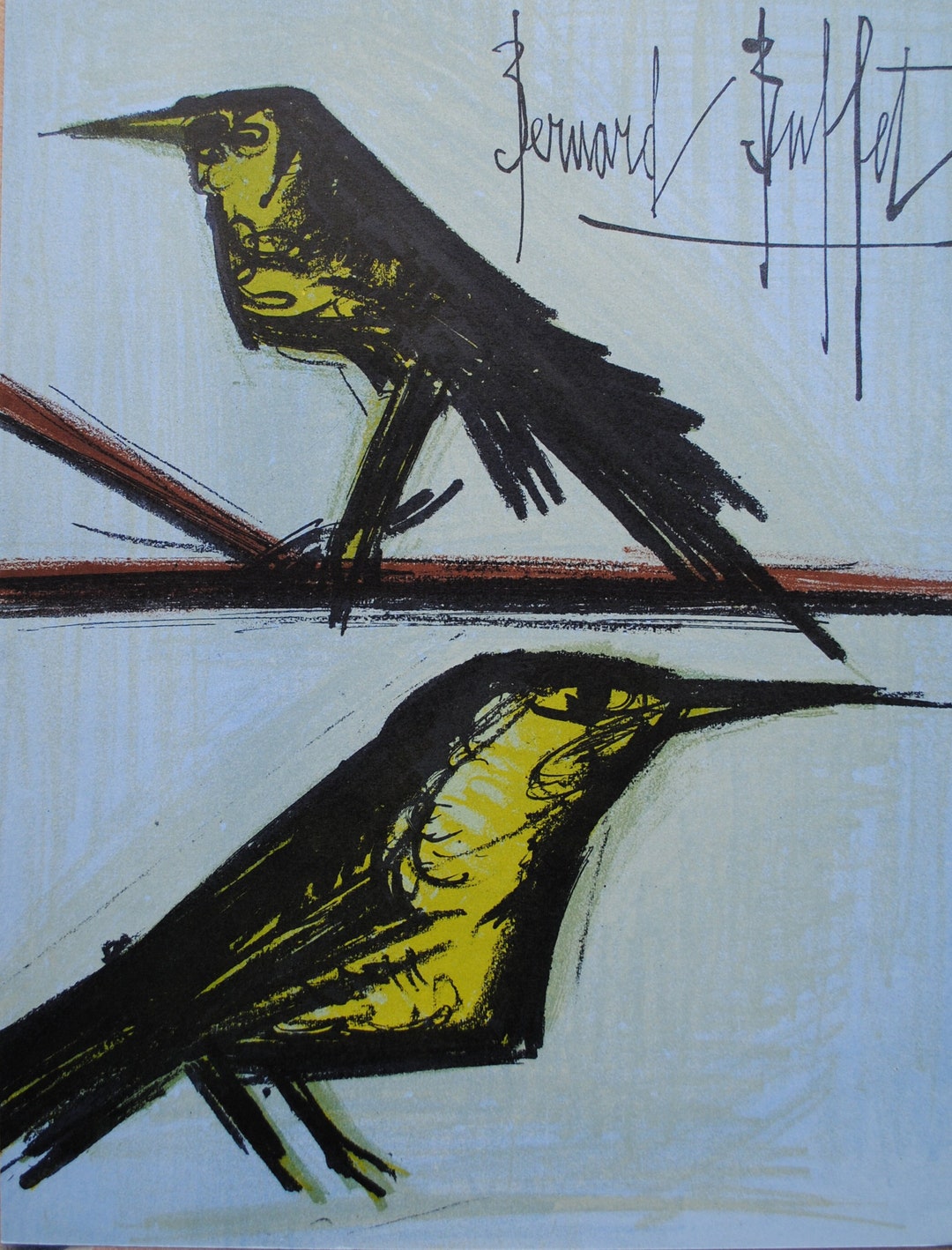 BUFFET Bernard : the Two Birds, Original Signed LITHOGRAPH, Referenced ...