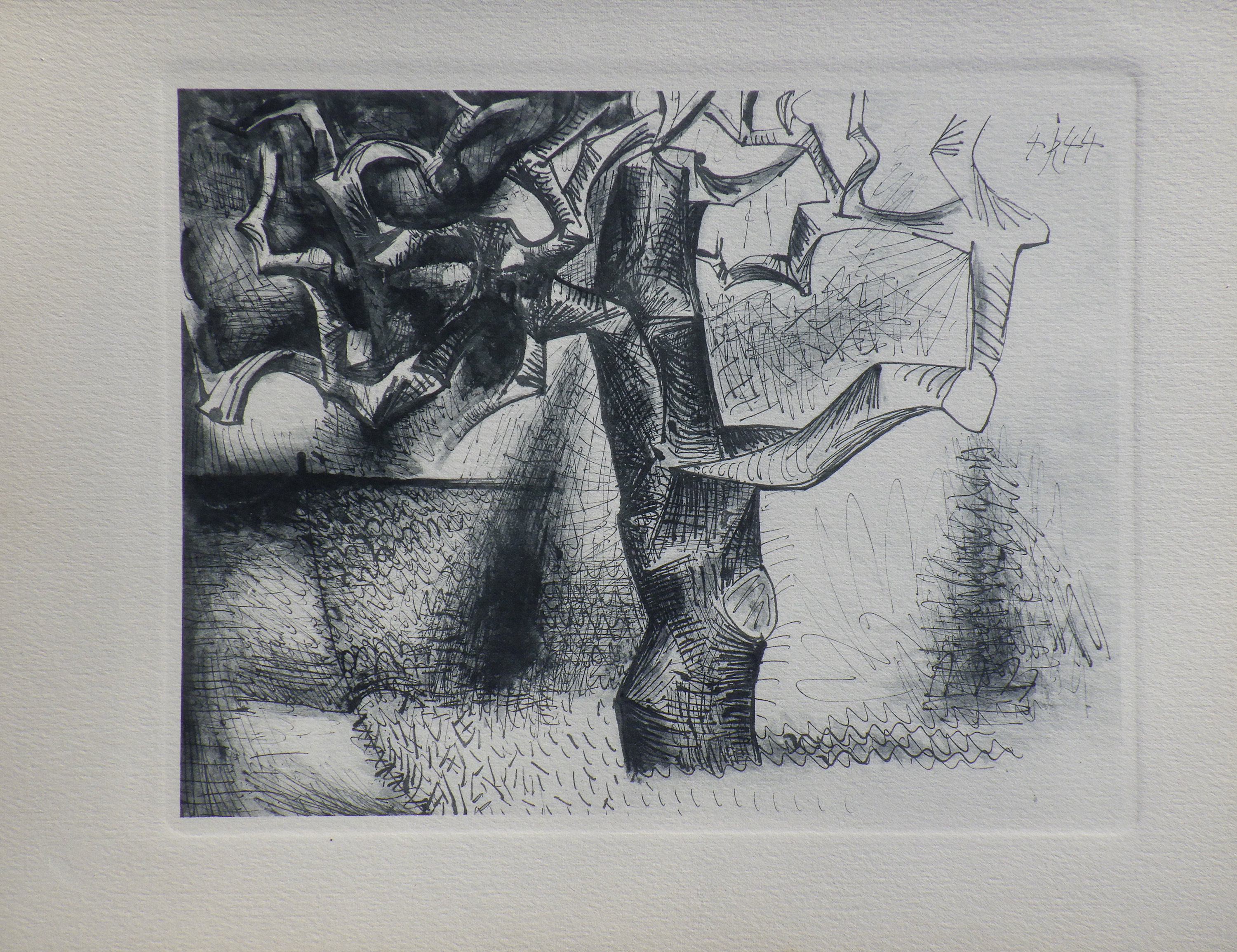 Pablo PICASSO - the Old Dead Tree - Original Etching, 1952 - Etsy