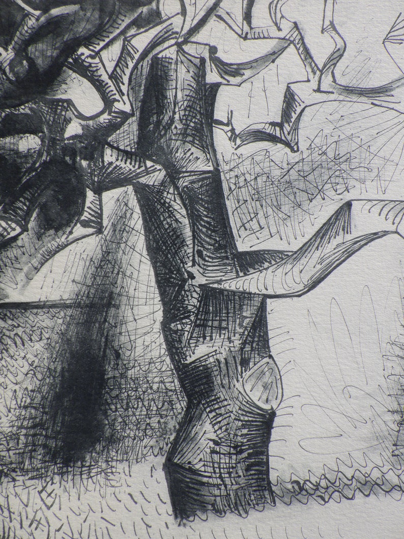 Pablo PICASSO the Old Dead Tree Original Etching 1952 - Etsy