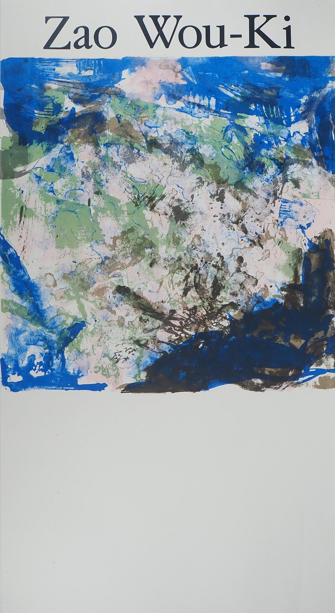 ZAO WOU-KI – Original Lithograph Blue Composition 1975 – Avant La ...