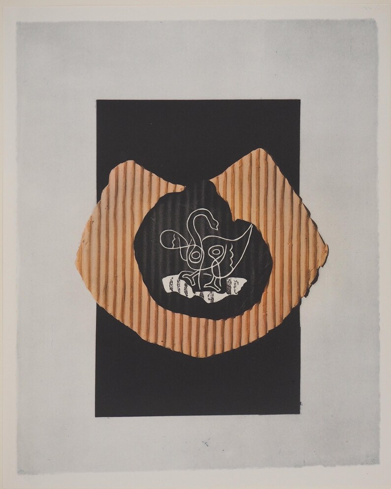 Georges BRAQUE - the Swan - Phototype Art Print - 1962 Limited Edition ...