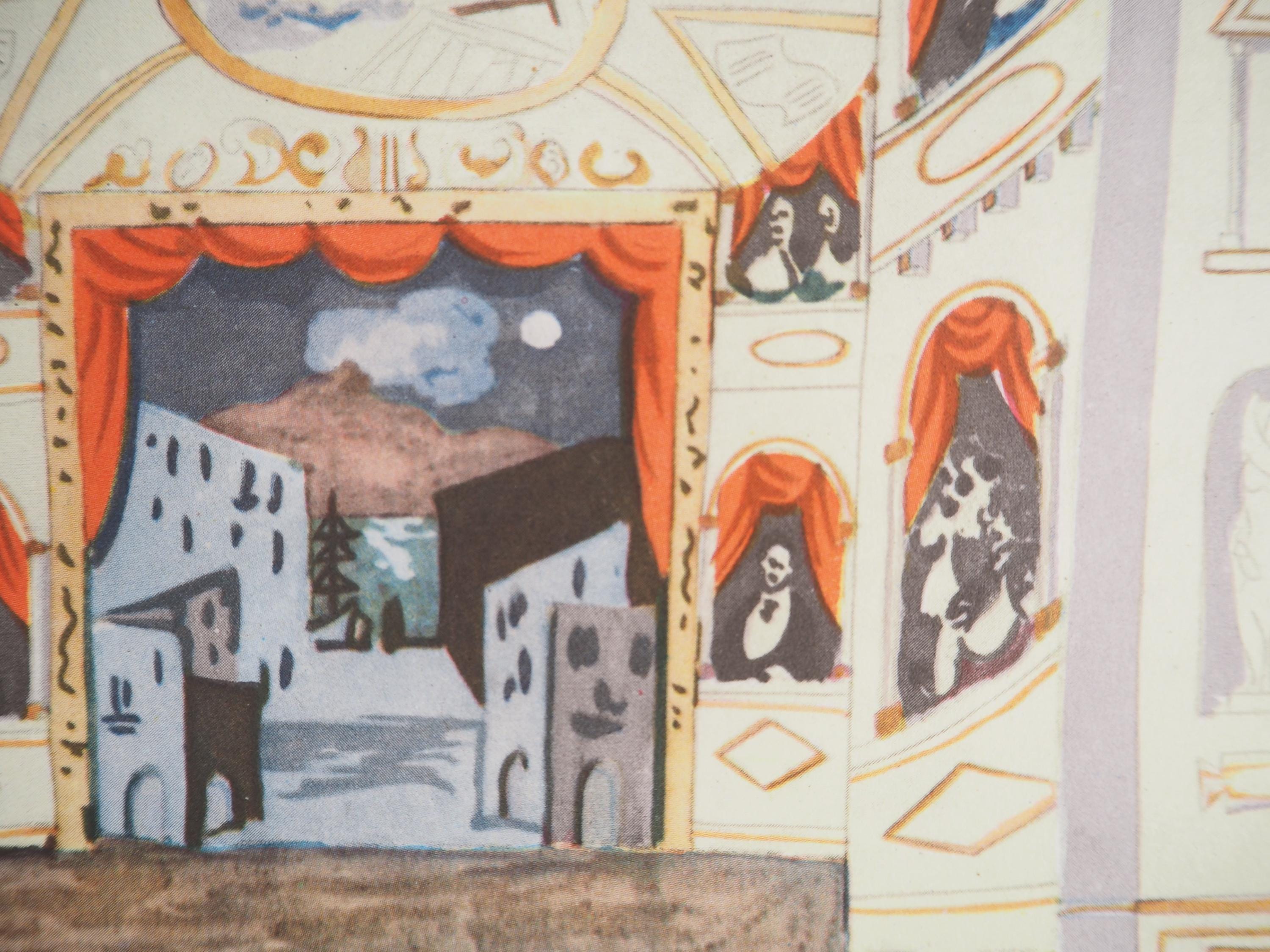 Pablo PICASSO: Set Design for Pulcinella, Signed Lithograph & Pochoir ...