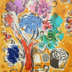 Marc CHAGALL: Joseph and the Garden of Eden, Lithograph, 1962 - Etsy