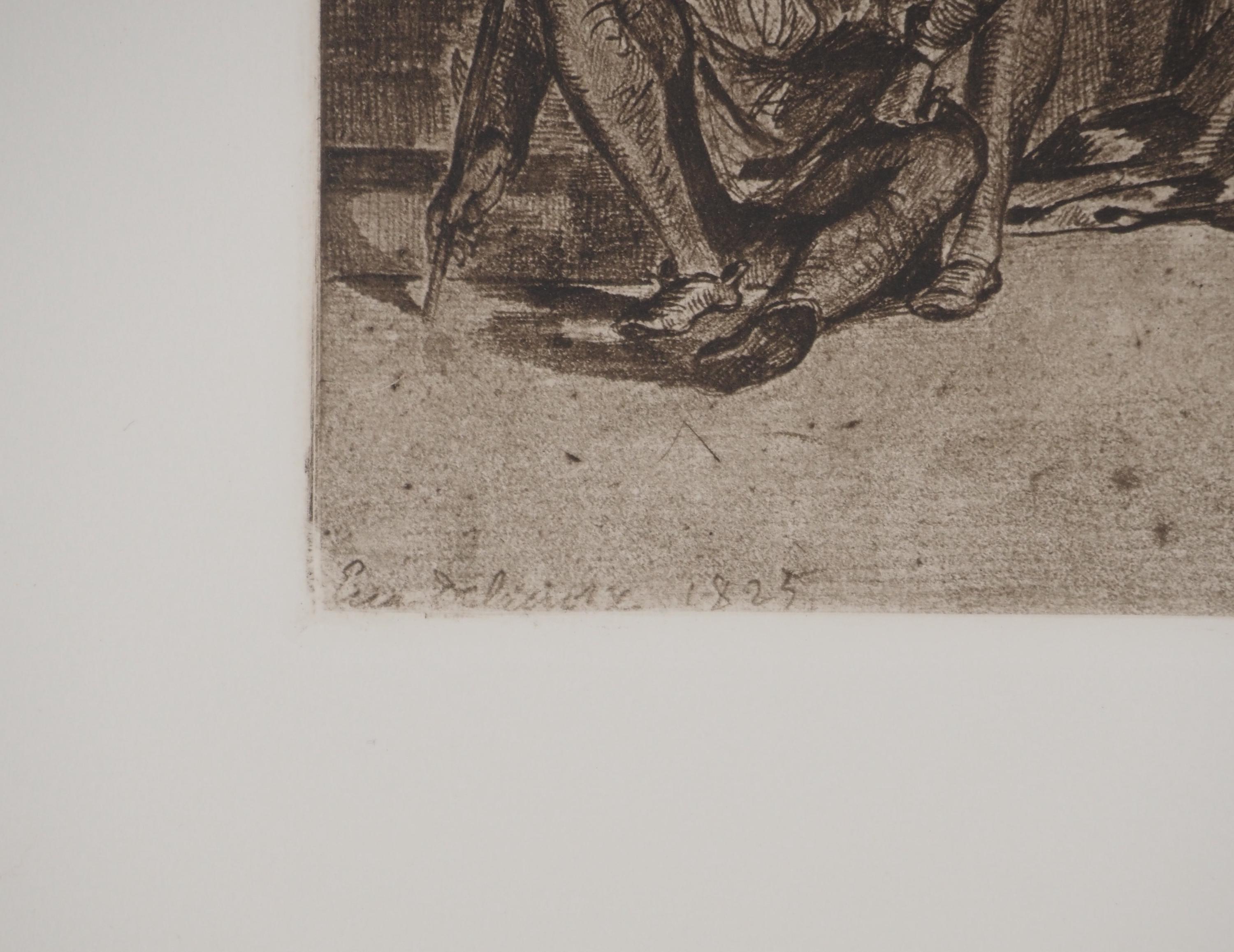 Eugène DELACROIX – Tasso in the Madhouse, Signed Engraving ...