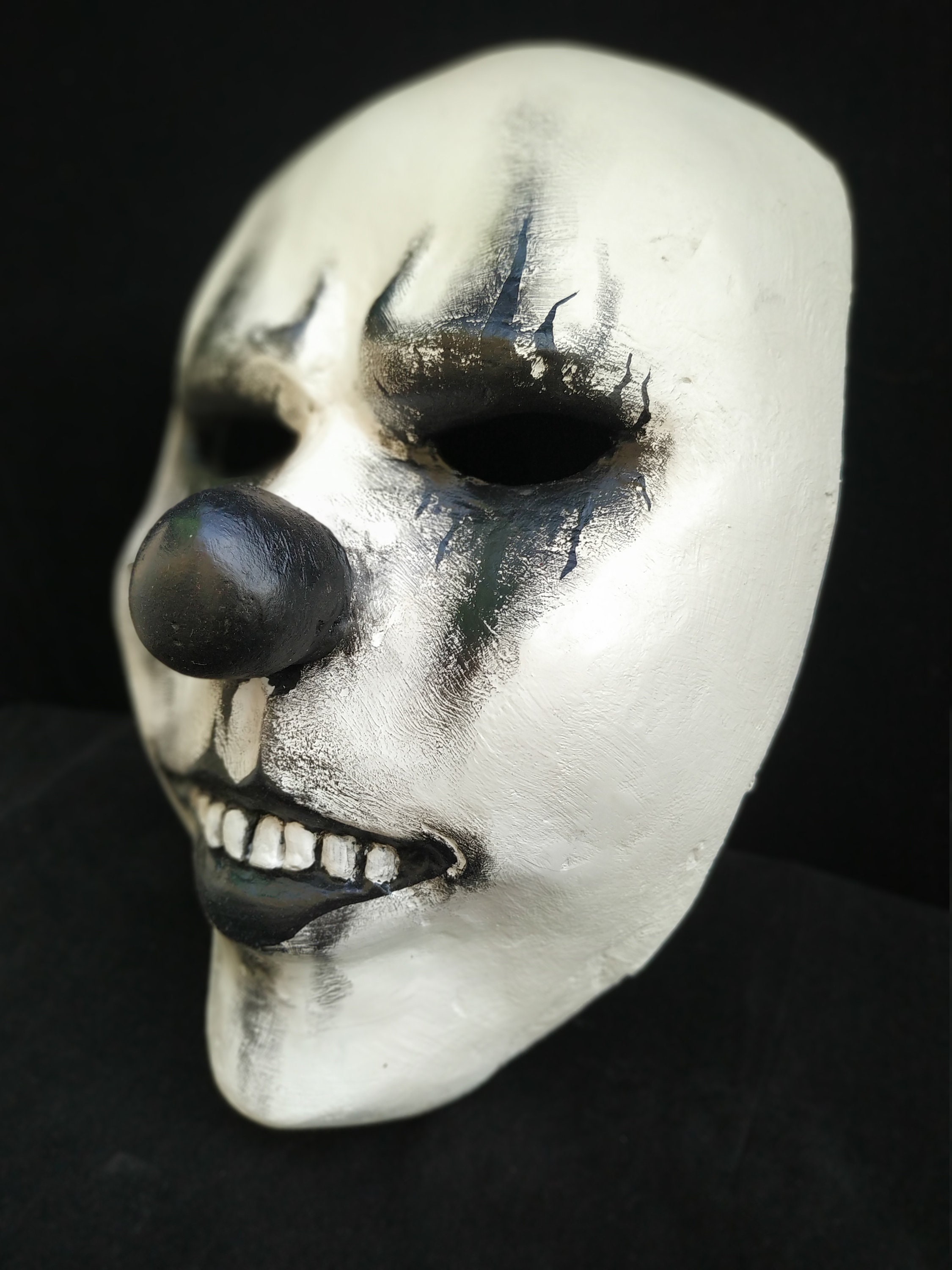 Evil Clown Mask, Black & White Mask, Wall Decoration - Etsy