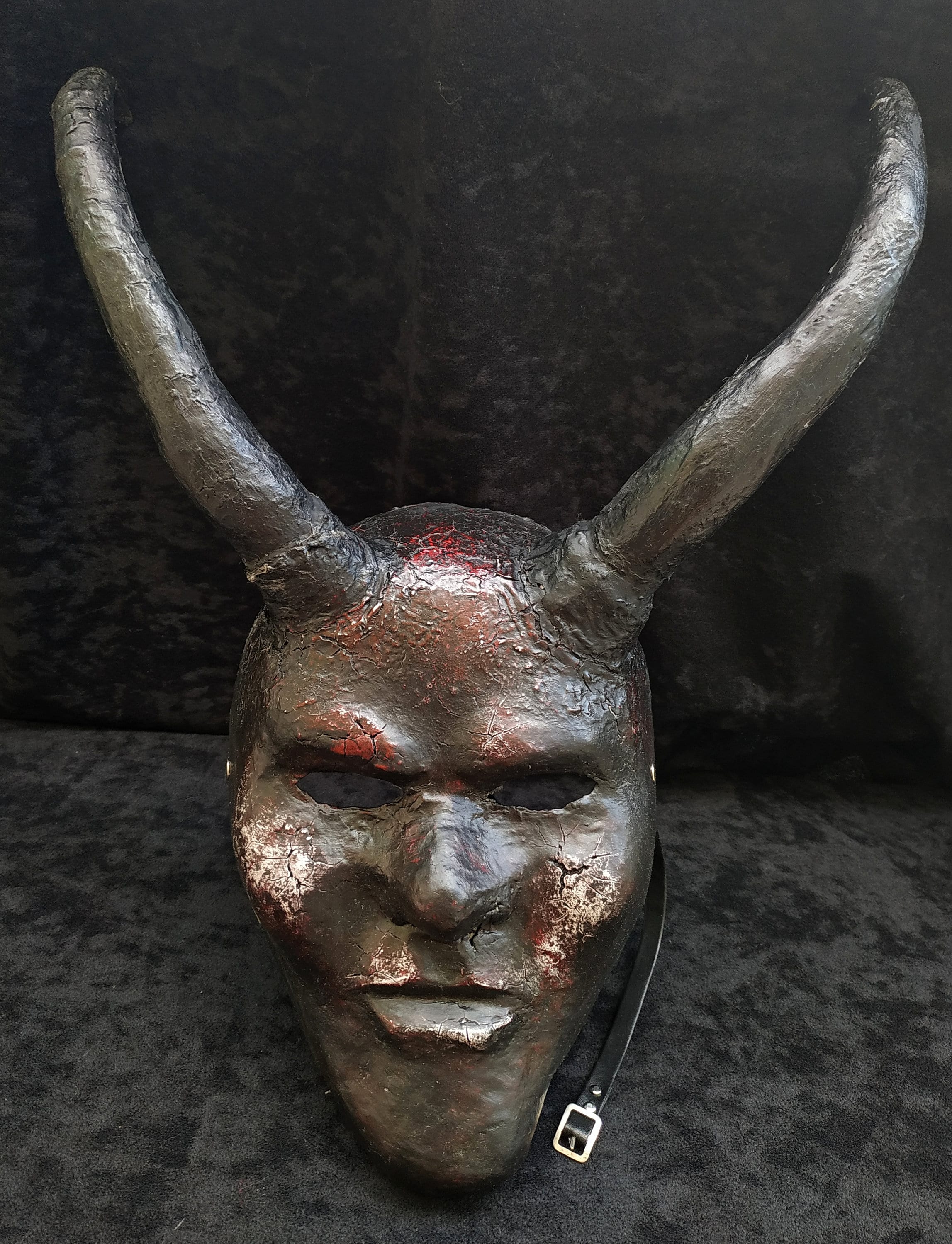 Lucifer Mask, Demon Mask, Wearable Mask, Halloween Mask, Mask With Long ...