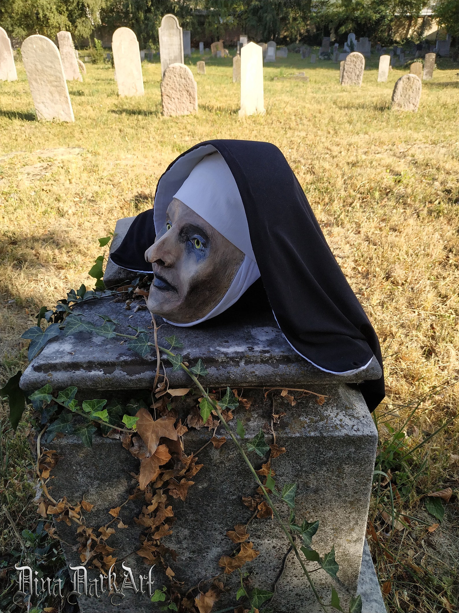 Valak Mask, the Nun, Demon Nun Mask, Wearable Mask, Full Head Mask - Etsy