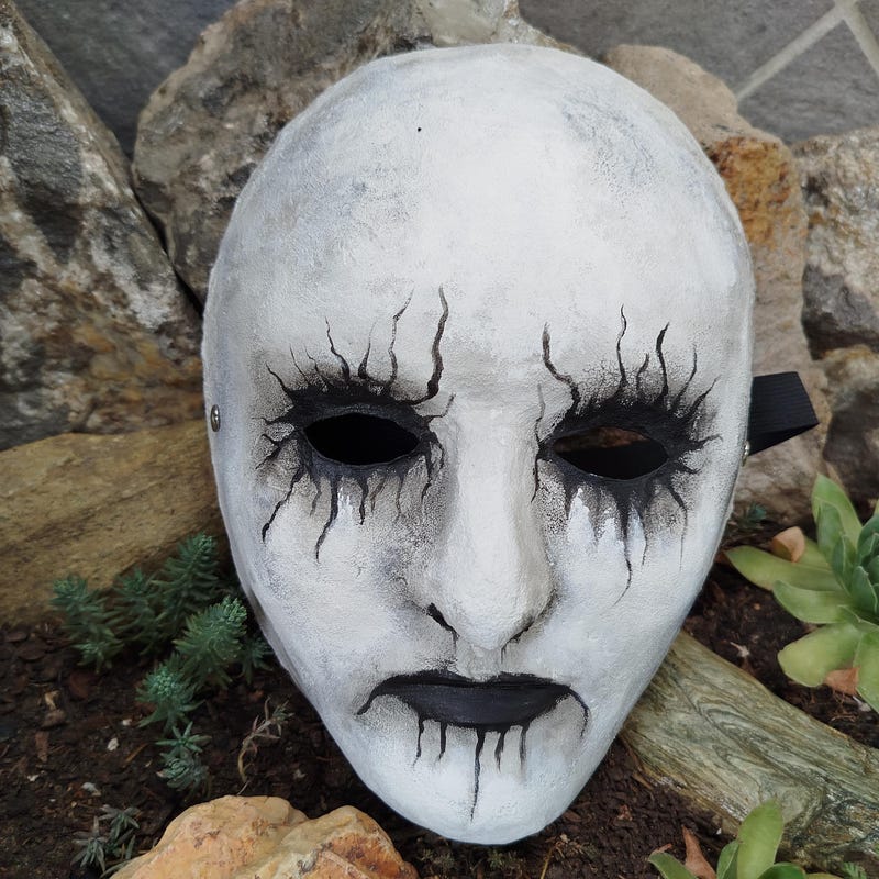 Painted Face Mask - Etsy