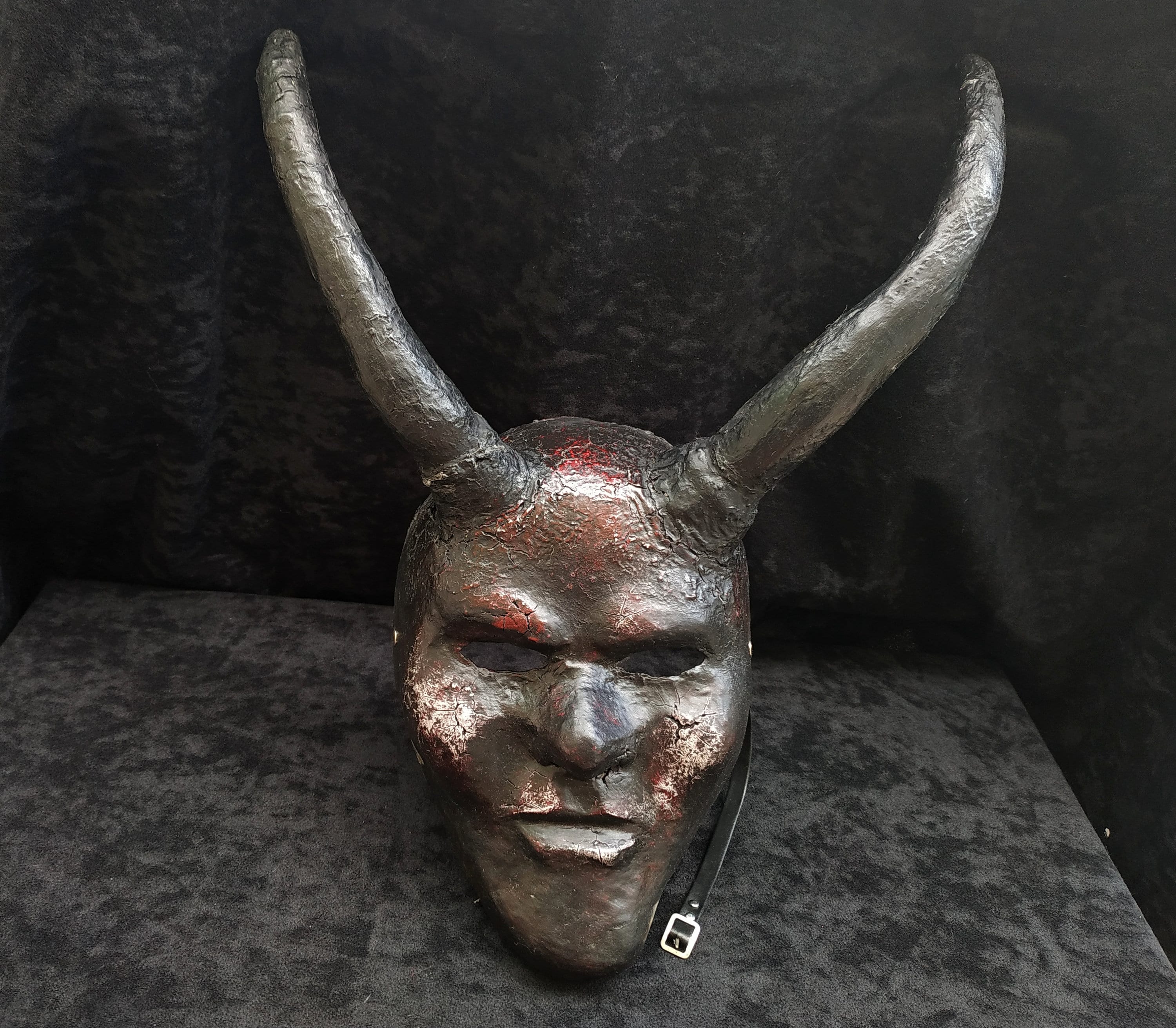 Lucifer Mask, Demon Mask, Wearable Mask, Halloween Mask, Mask With Long ...