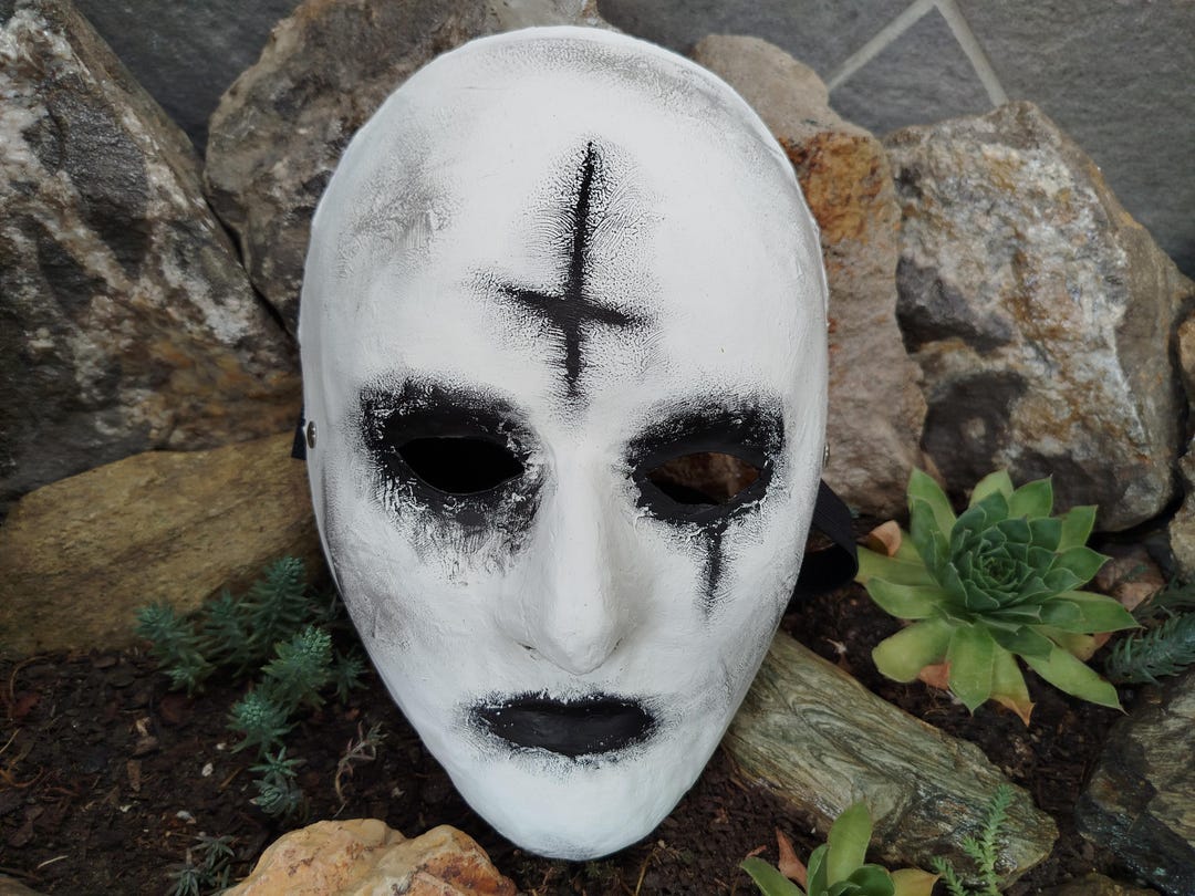 Corpse-paint Mask, Black Metal Mask - Etsy