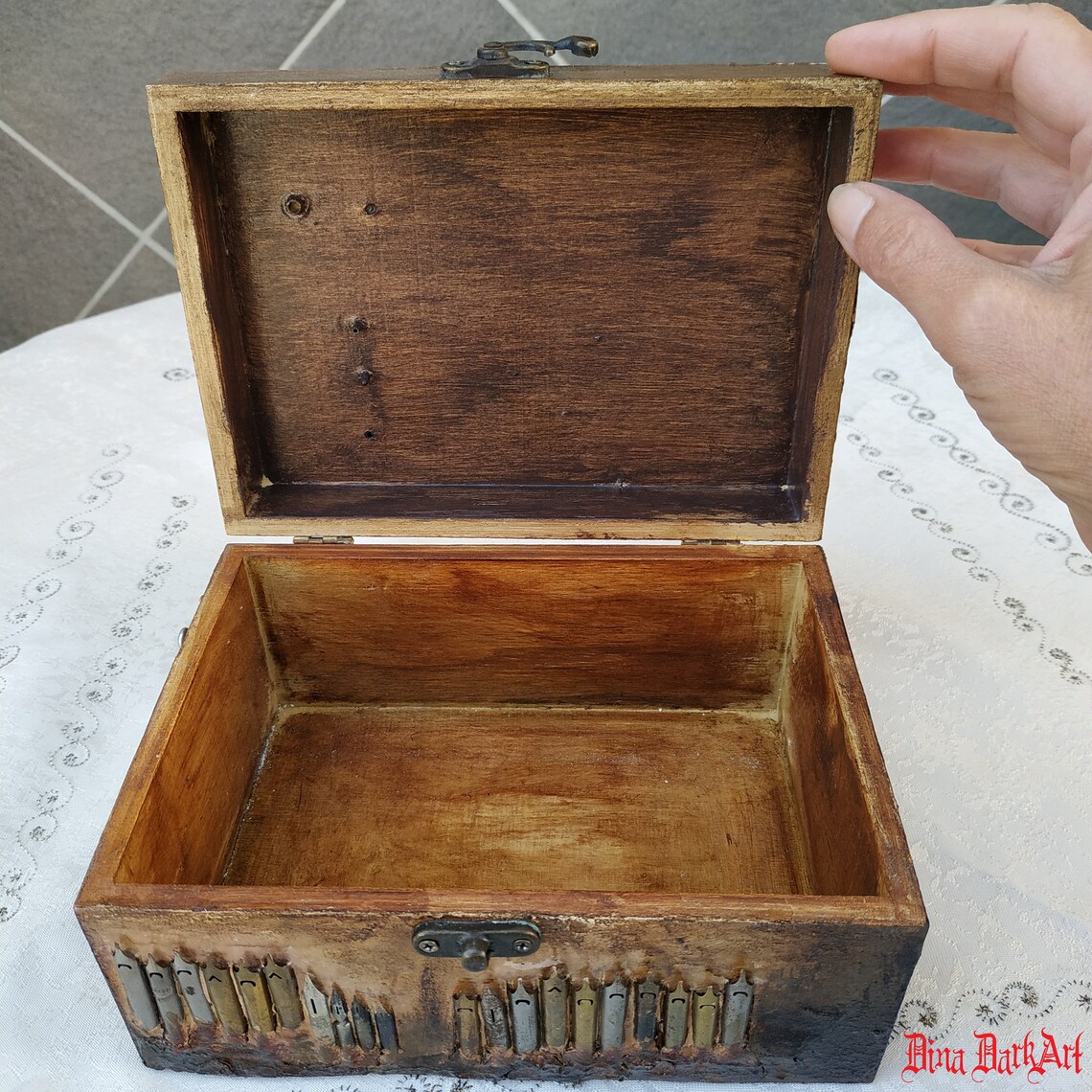 Steampunk Box Rustic Box Decorative Box Jewelry Box Memory - Etsy