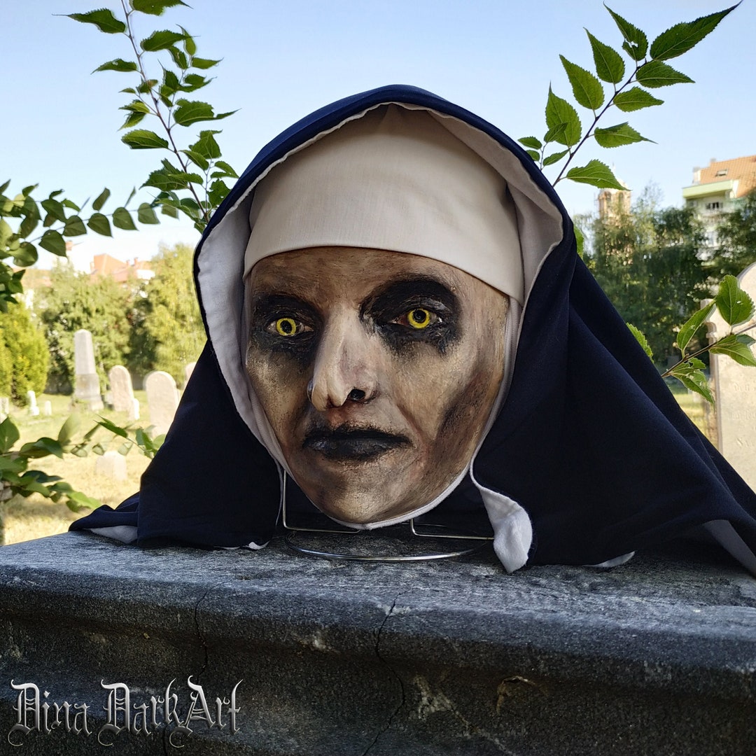 Valak Mask, the Nun, Demon Nun Mask, Wearable Mask, Full Head Mask - Etsy