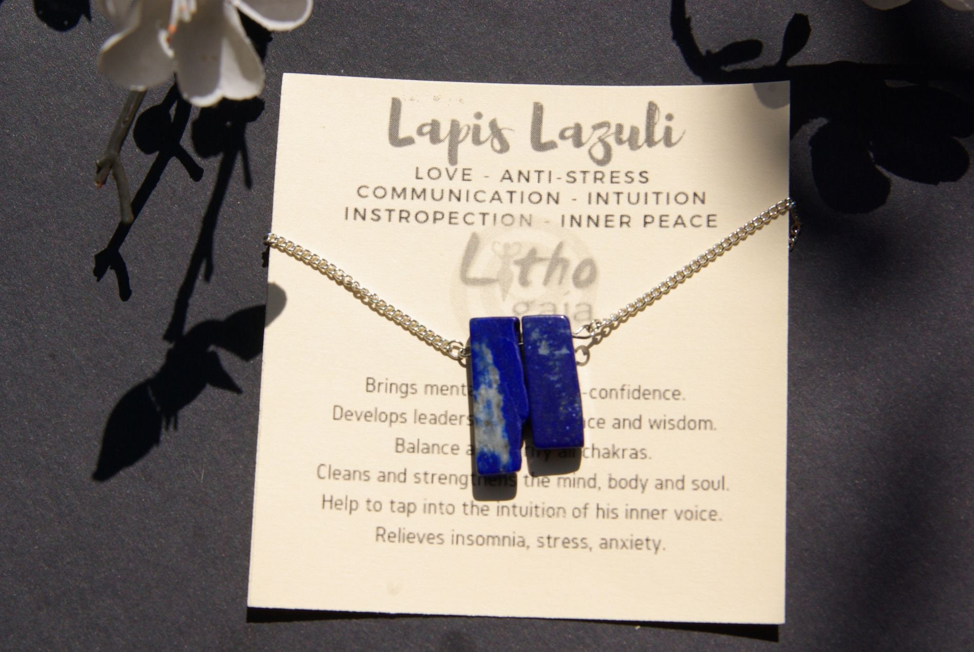 Lapis Lazuli Crystal Necklace Wedding Gift Christmas Gifts | Etsy