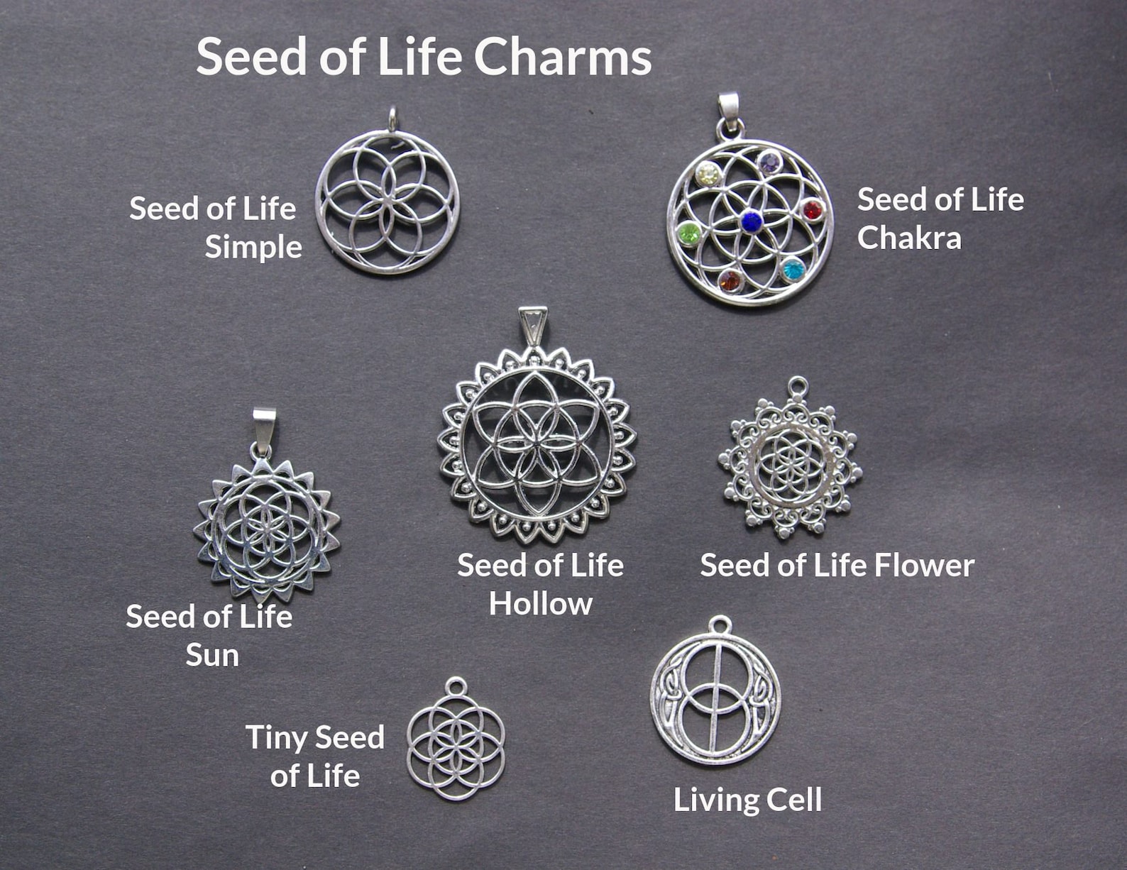 Seed of Life Sacred Geometry Pendant Flower of Life Amulet - Etsy