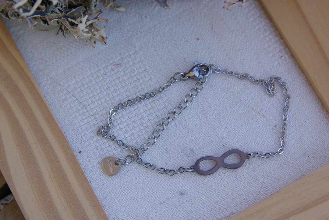 Infinity Symbol Bracelet, Lemniscate Amulet Gift for Her, Inspiration ...