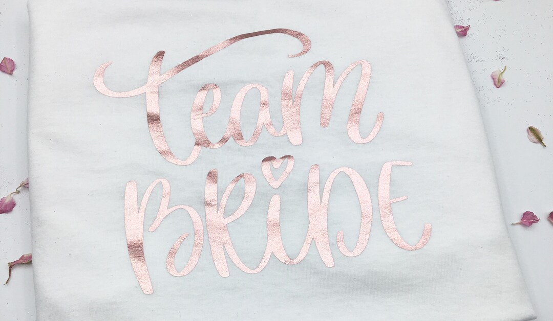 Rose Gold Hen Party T-shirt Transfer, Iron Transfer for Wedding, Iron ...