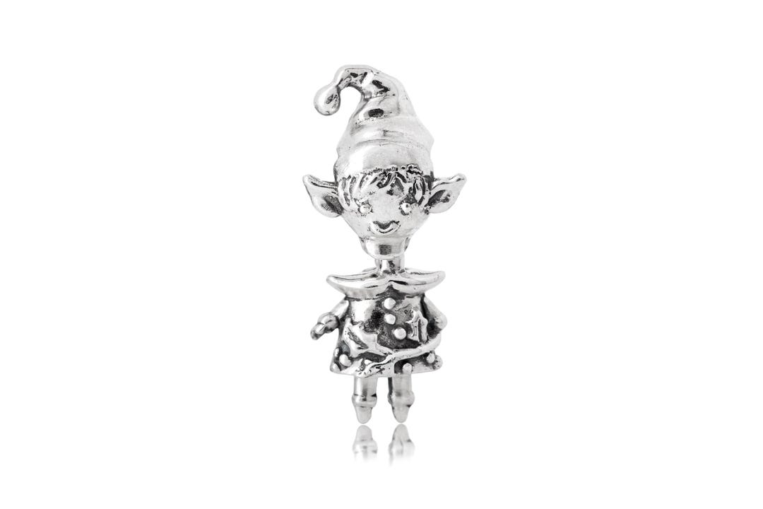 Boy Elf - Sterling Silver Charm by Chronicles, Unique Hand Made Charm ...