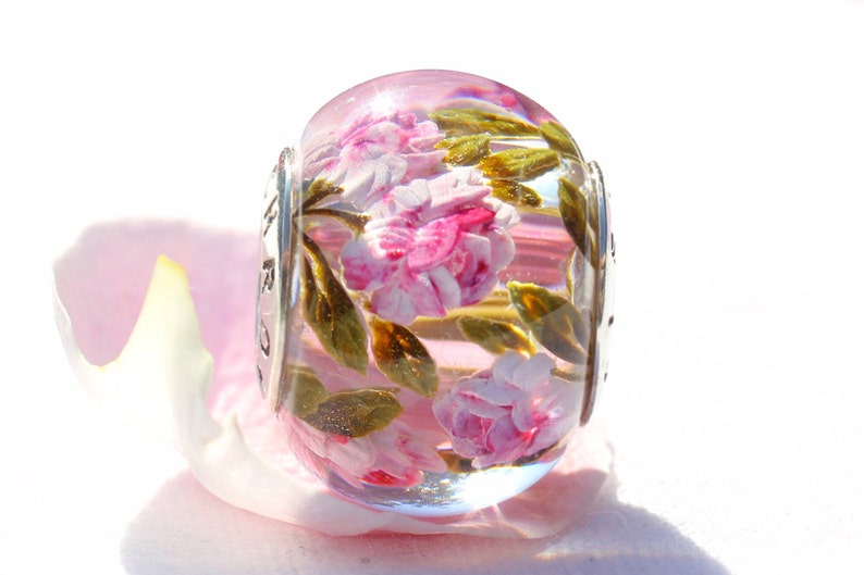 Charm “garden Roses” by Chronicles, Charm for Bracelets, Charm Fits ...