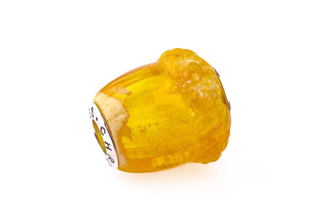Amber Charm “acorn” by Chronicles, Unique Natural Dark Shade Amber ...