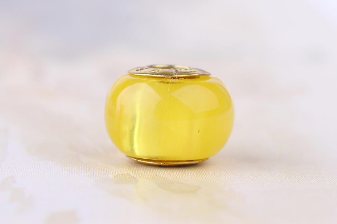 Honey Royal Amber Charm by Chronicles, Unique Natural Milky Shade Amber ...