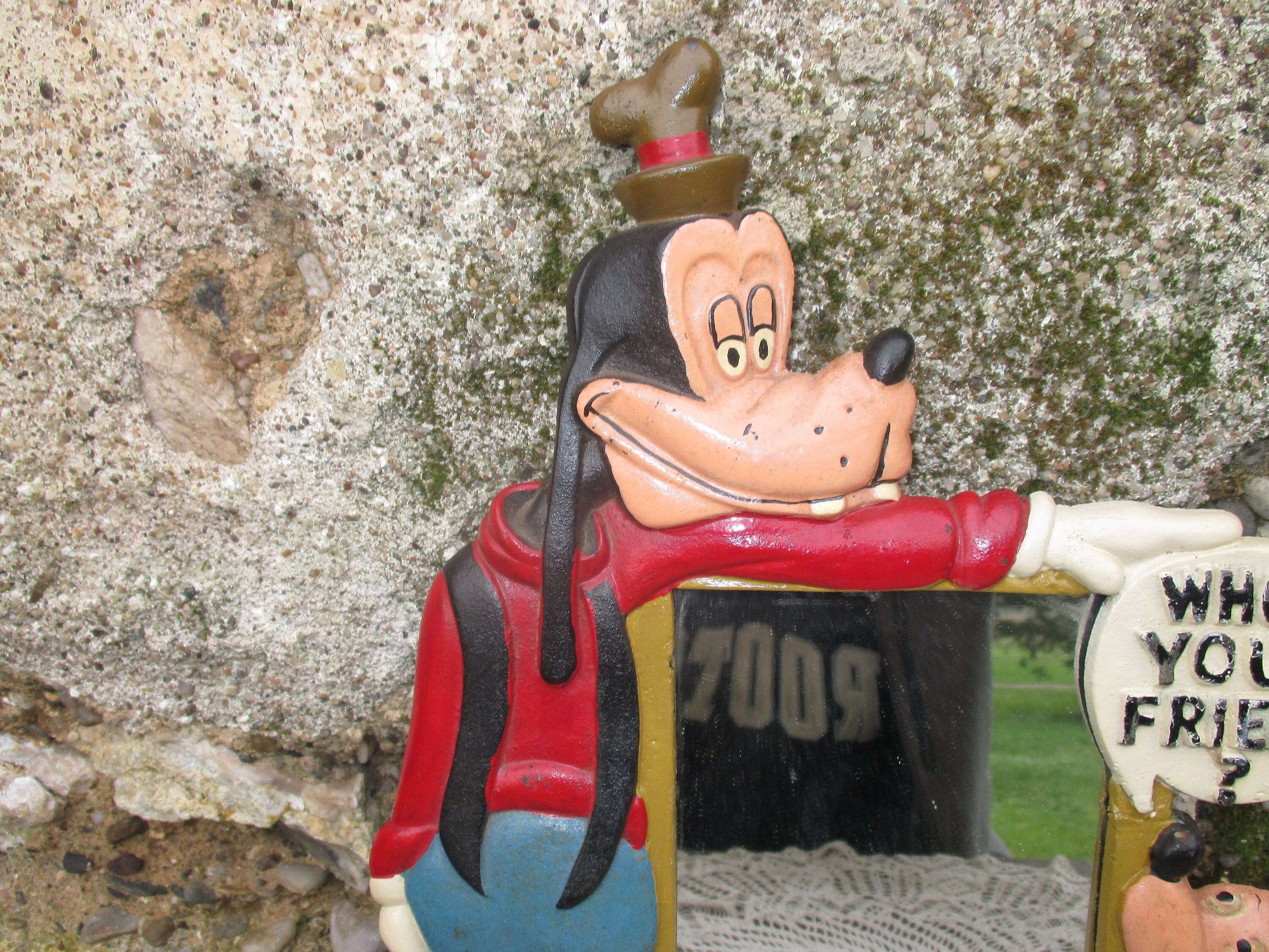 VERY Rare Cast Iron Goofy & Mickey Mirror. A/F/ Walt Disney - Etsy