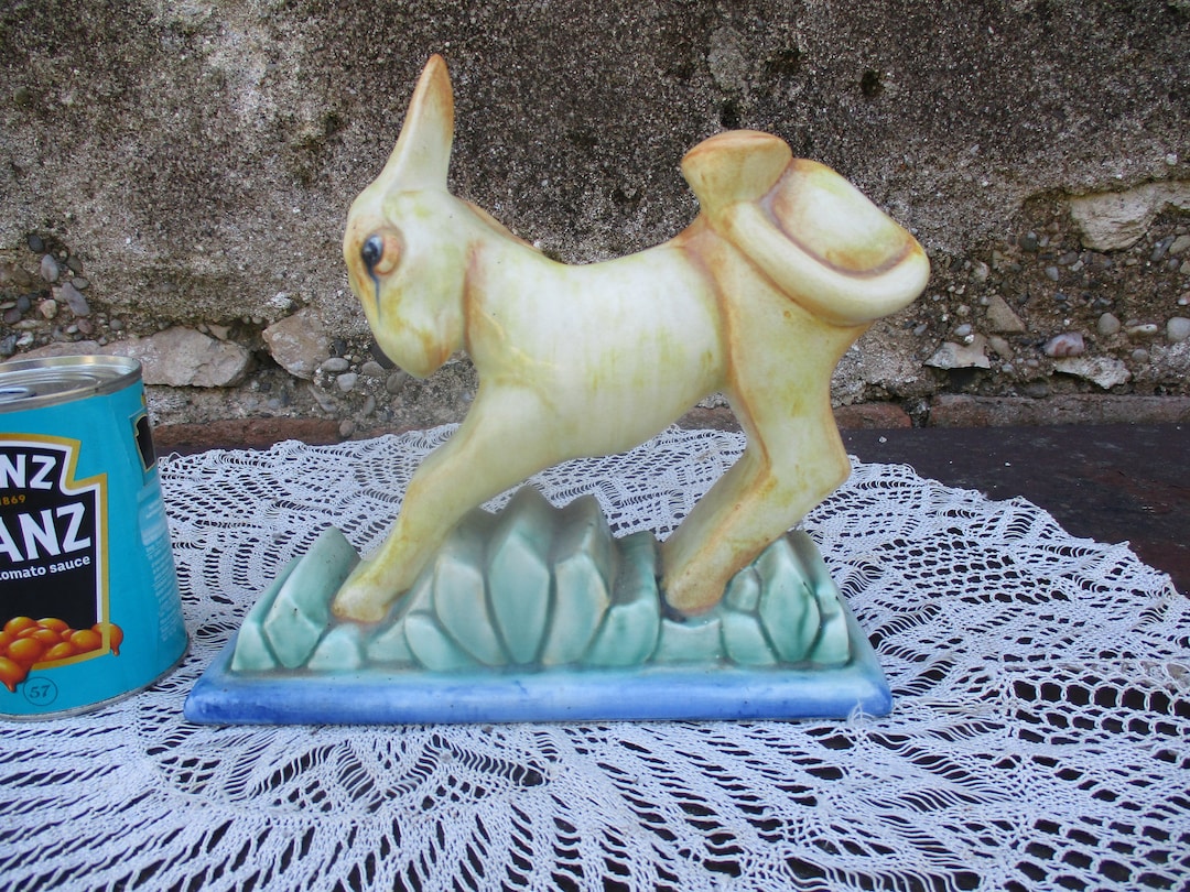 Very Rare BESWICK Donkey on Base. No. 368. Multi-coloured, Blue Base ...