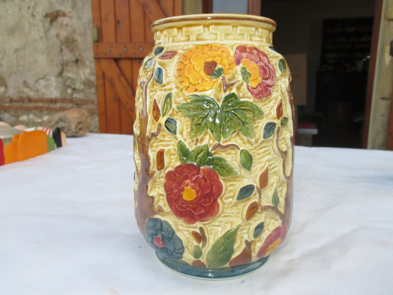 Superb indian Tree Vase. H.J. Wood, Staffordshire, Art Deco English ...