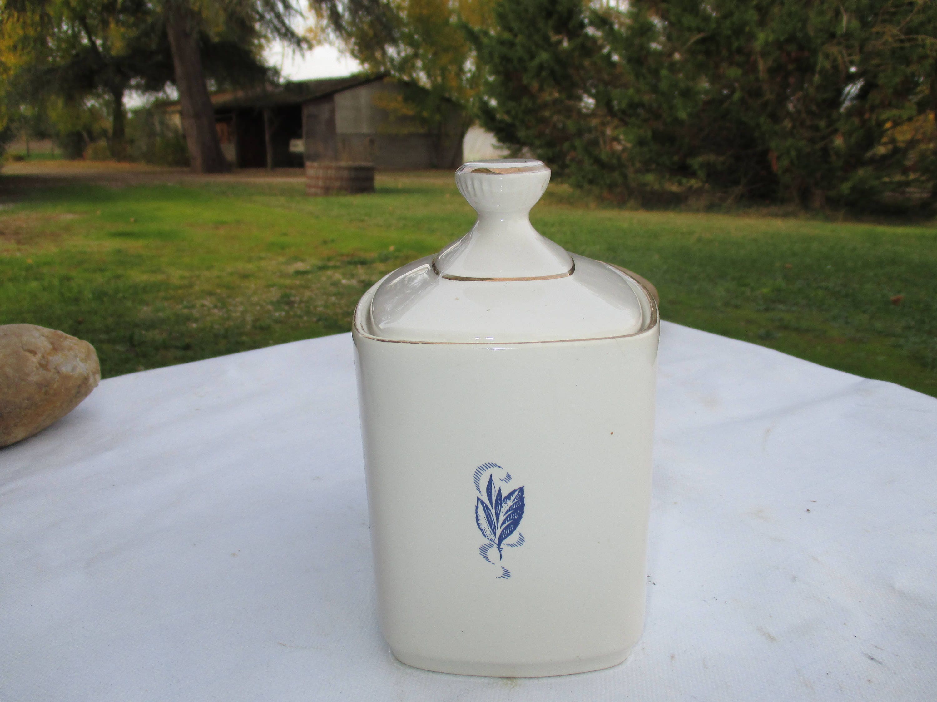 Ringtons Tea Caddy Made by Wade Heath Ceramic - 75th Anniversary - Good ...