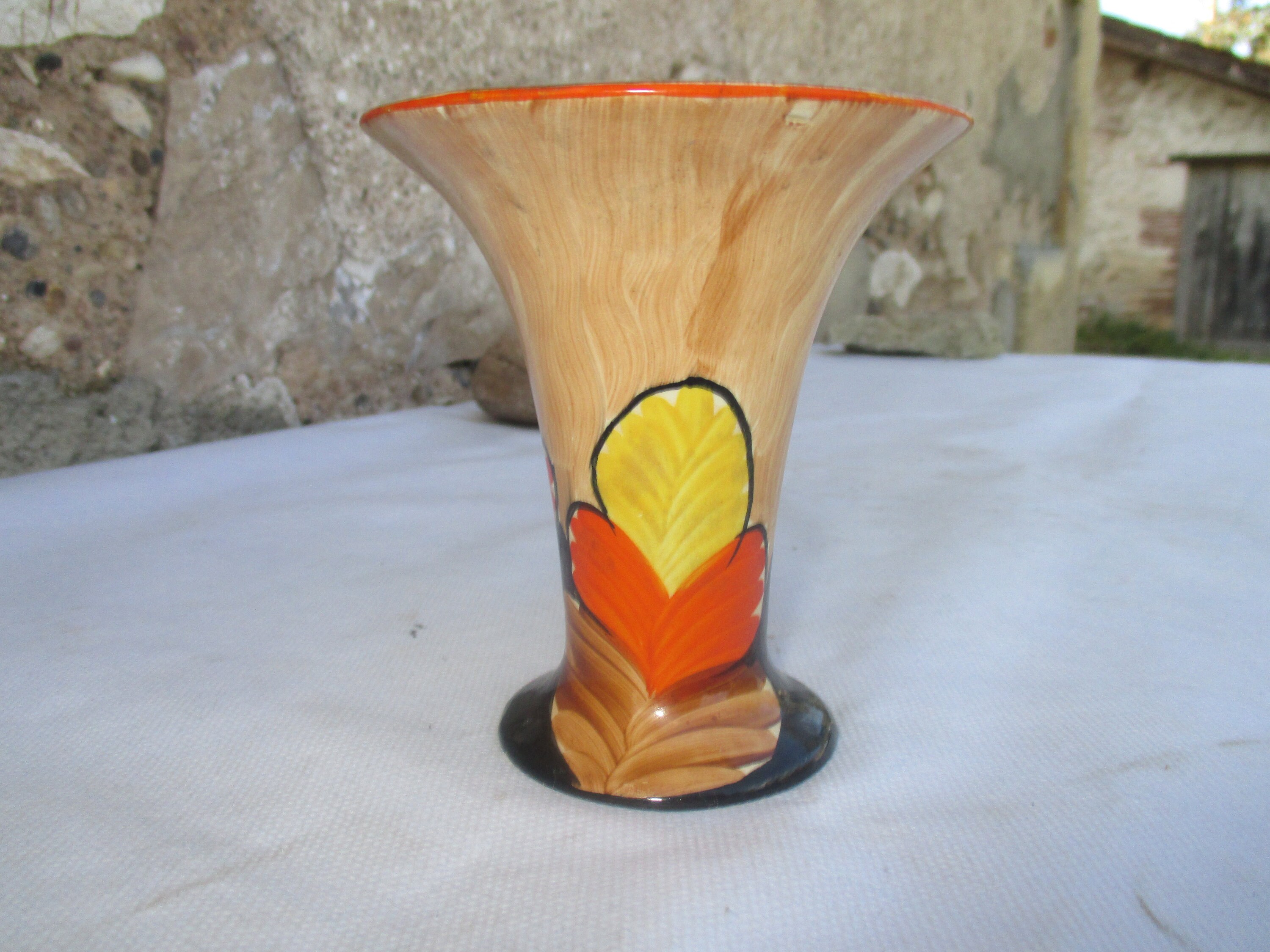 Small Unusual Art Deco Vase. English 1930s. Not Marked but Appears in a ...