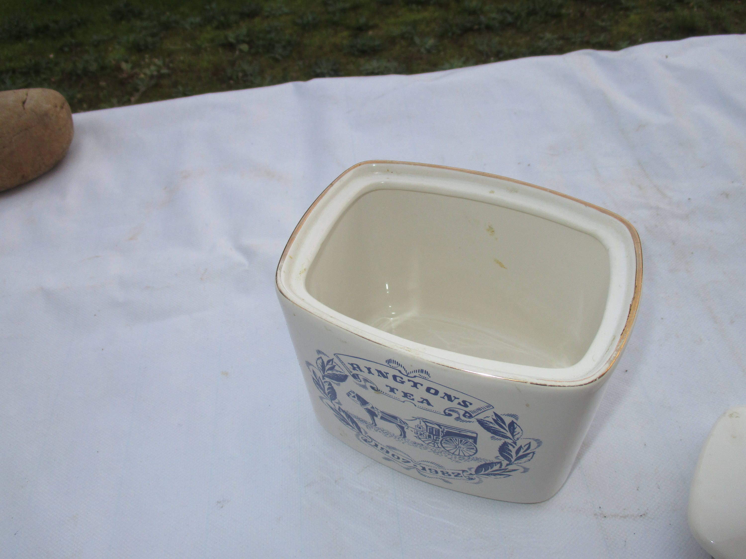 Ringtons Tea Caddy Made by Wade Heath Ceramic - 75th Anniversary - Good ...